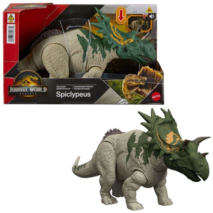 Mattel Jurassic World : Renaissance, Figurine articulée Spiclypeus ...