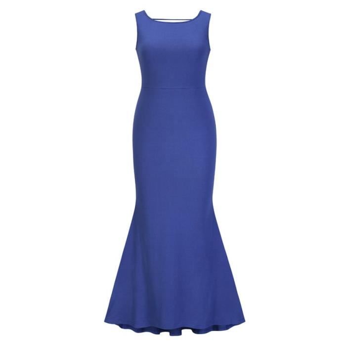 Robes de femmes Élégante coupe ajustée Dîner de gala robe en queue de ...