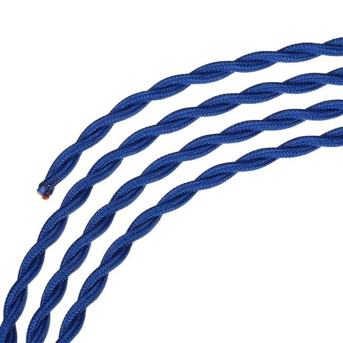 Câble Électrique Torsadé Recouvert De Tissu 2 Fils 18 Awg 5 M-Câble ...