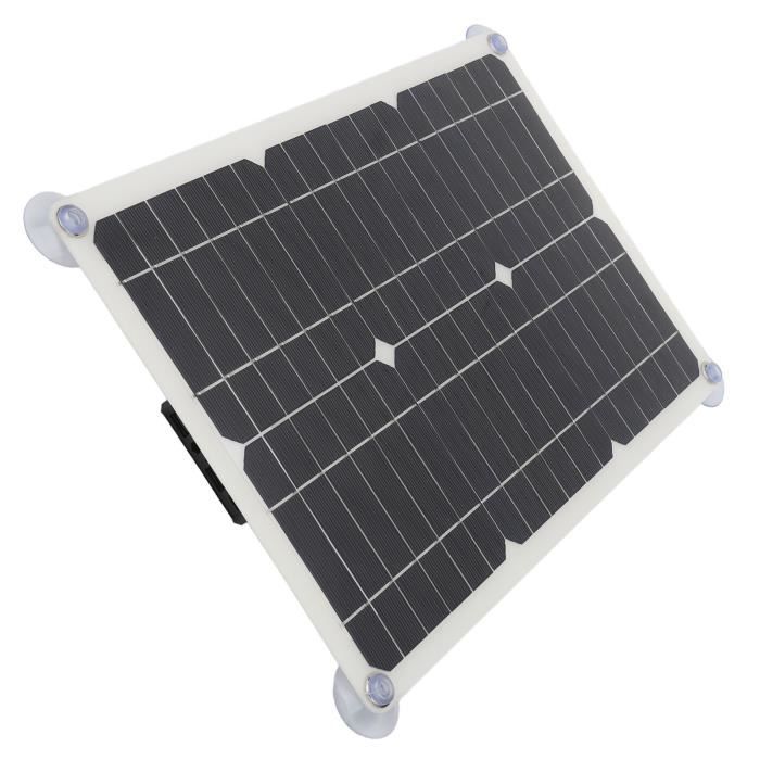 Kit de Panneau Solaire - TBEST - Monocristallin 100W - Double Ports USB - Installation Facile ...