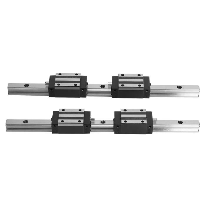 VGEBY bloc coulissant Rail de guidage linéaire en fonte 2 pièces HG15-300mm avec bloc de ...