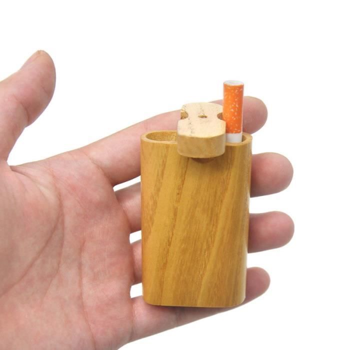 1 boîte à cigarettes en bois étui de rangement de tabac durable pour ...
