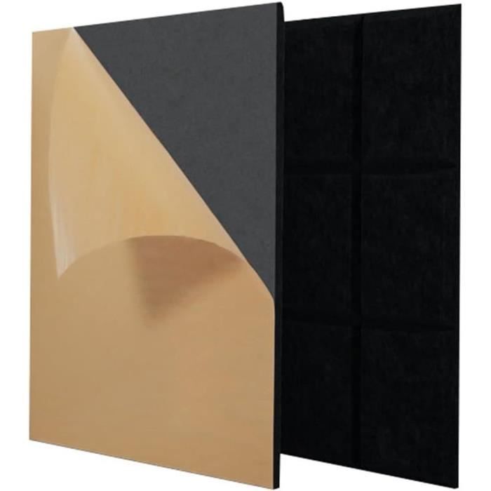 Lot de 10 Panneaux Isolation Acoustique Carrés 30x30x0.9cm, Rembourrage ...