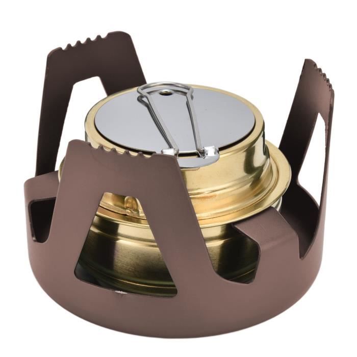 Zerone Le fourneau Réchaud de camping portable coupe-vent vaporisable à ...