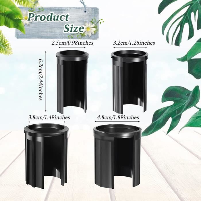 4 Adaptateur Pied Parasol Tube pour Pied de Parasol Diamètre 48 38 32 ...