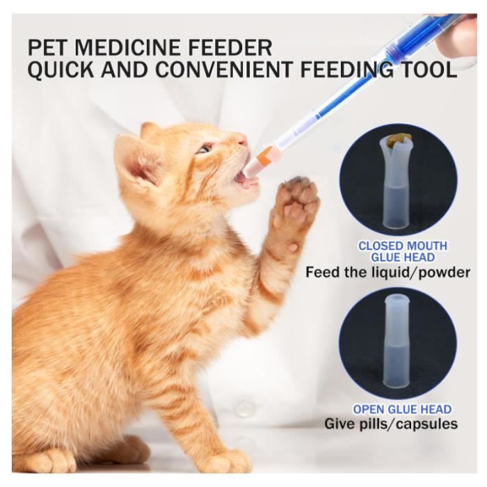 Lance Pilule Chat, Seringue pour Animaux de Compagnie, Pet Pill ...