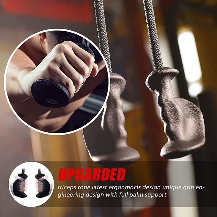Corde De Triceps Ergonomique À Tirer Vers Le Bas Avec Poignée En ...