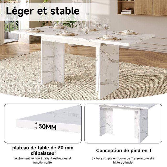 Table Salle A Manger Blanche Laqueenull