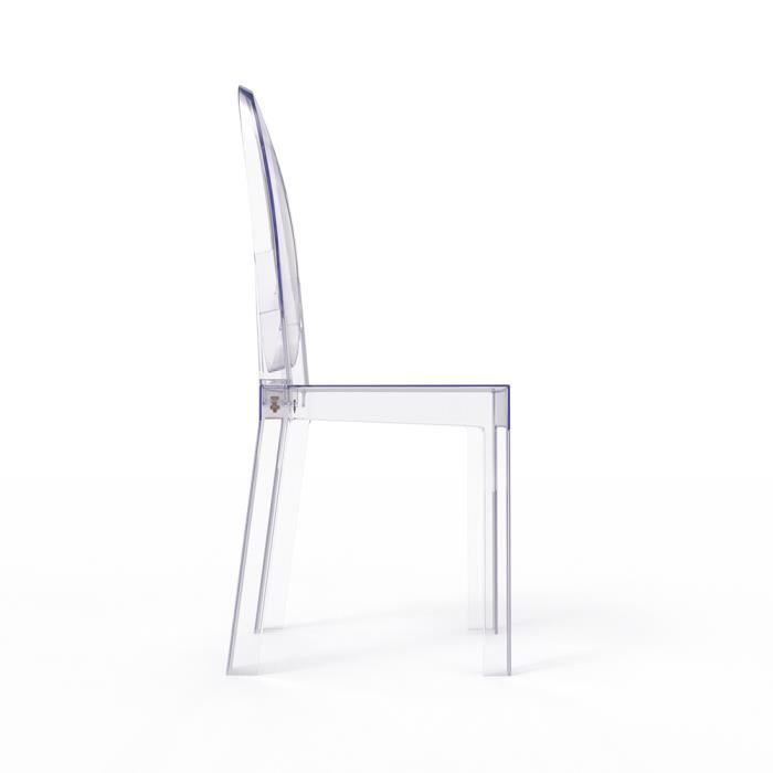 2 x Chaises Cuisine Chaise Design transparente Chaise inspirée par ...