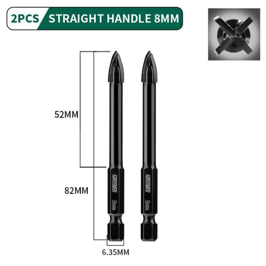 Enclume,GREENER-Perceuse à Verre à Impact de Béton à Quatre Lames ...