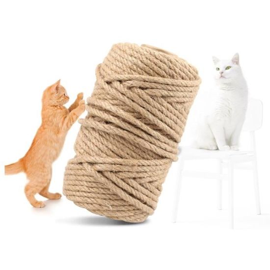 Corde en Sisal - Griffoir Chat - 6mm - 50m - Fibres Naturelles ...