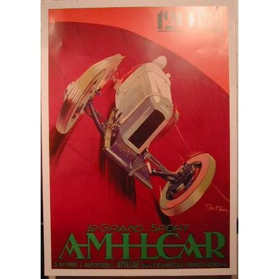 Amilcar - 70x100cm - AFFICHE - POSTER - Cdiscount Maison