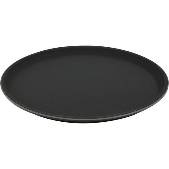 Plateau antidérapant - noir - 28 cm A429 - Cdiscount Maison
