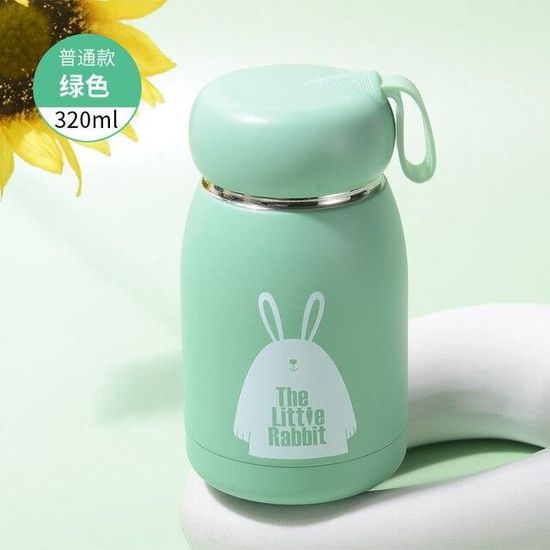 GOURDE BIDON,Green-1-320ML--Bouteille Thermos de 320ml en acier inoxydable 304, avec affichage ...