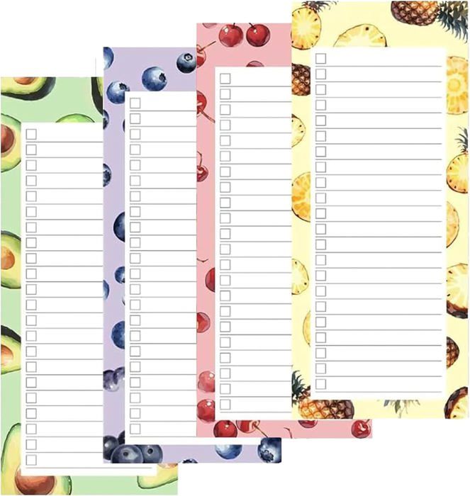 GOMMETTE，Bloc-Liste D’Épicerie Magnétique,Magnétiques Liste De Courses ...