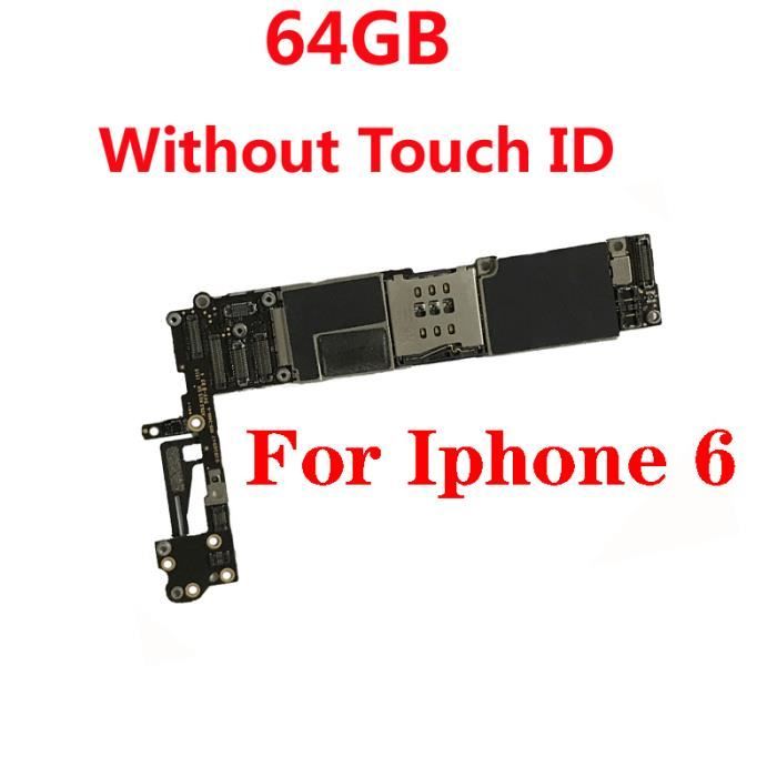 6G-64GB-No Touch ID-Carte mère d'invitation pour iPhone 6 S 6Plus avec système IOS, remplacement ...