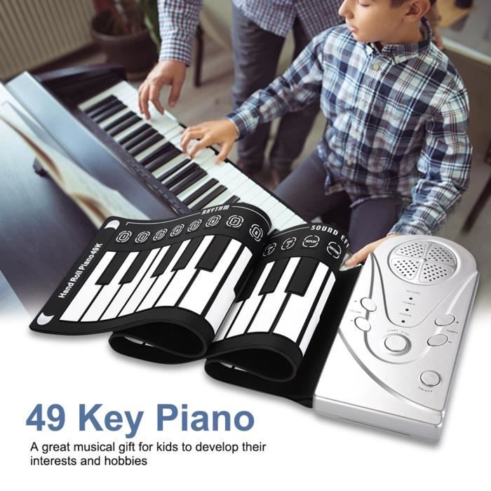 Piano Roulant Clavier Électronique Portable À 49 Touches Enroulant Le ...
