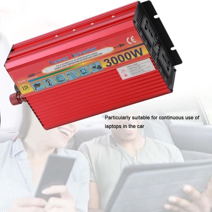 Ashata convertisseur de puissance 3000W 12V à 220V UPS Solar Power Supply Inverter Converter ...