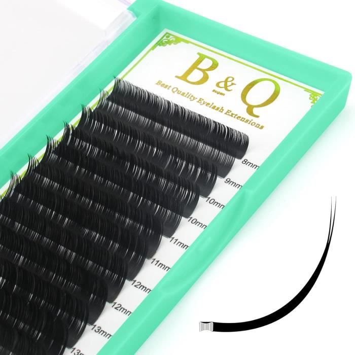 Extension Cils Ellipse Flat Cils a Cils D-0.15-13mm Cils Extension De ...