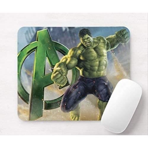 Hulk in Avengers Logo Marvel Laptop Desktop Computer Mouse Mat Pad ...