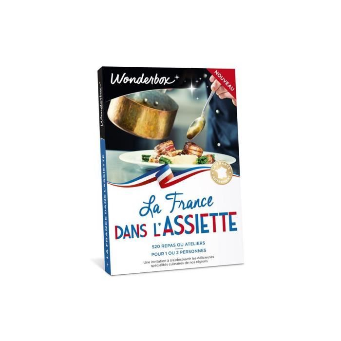 Coffret cadeau Wonderbox La France dans l'assiette - Wonderbox ...