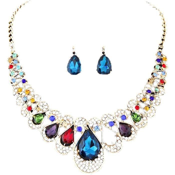 Colliers courts,Bal de promo Bijoux de mariage nuptiale Collier en ...