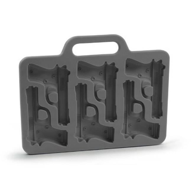 Moule,Cube de glace en silicone en forme de balle, pistolet, de qualité ...
