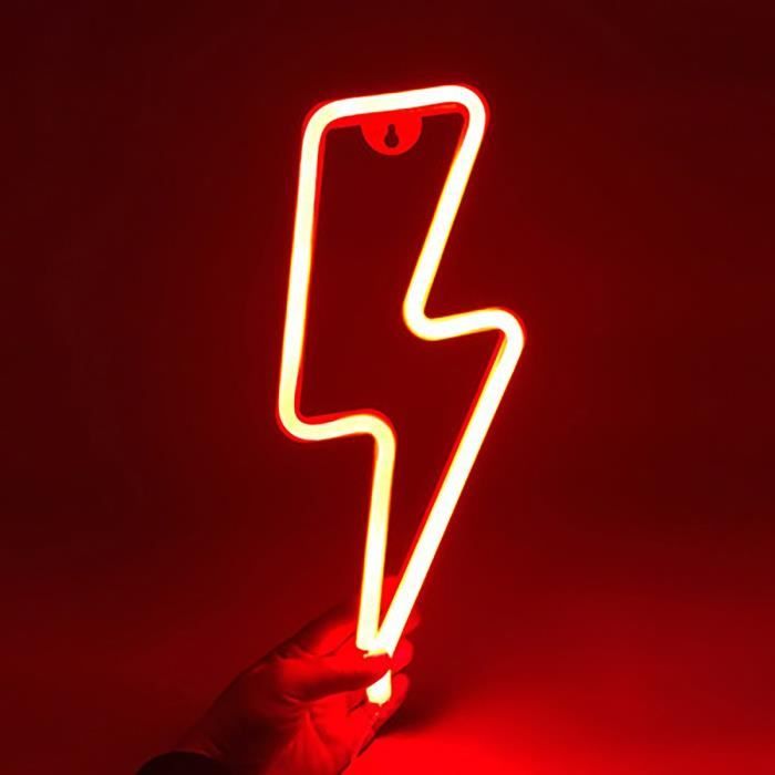 LED Maison Néon Éclair En Forme De Signe Au Néon Fulmination Lumière ...