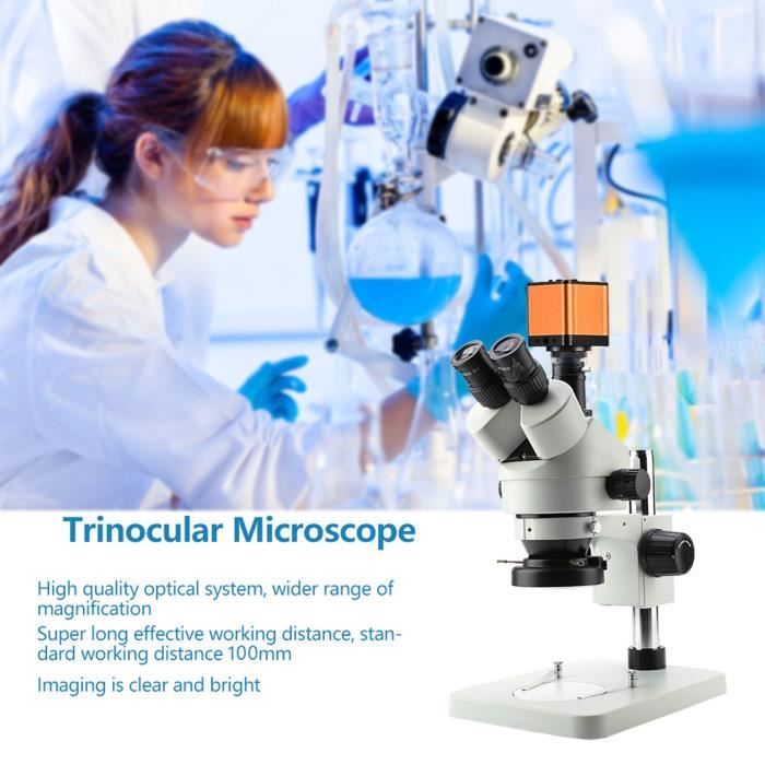 EJ.life microscope trinoculaire Grossissement Trinoculaire Stéréo, Zoom ...