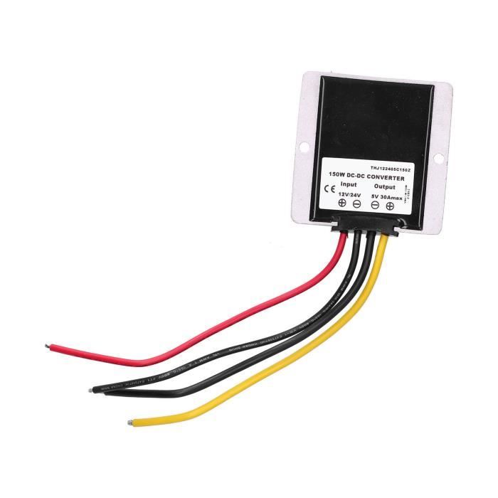 EJ.life Régulateur convertisseur de tension DC DC 12V/24V à 5V convertisseur abaisseur ...