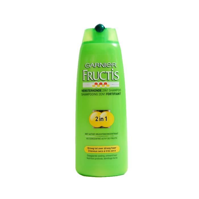 Fructis De Garnier 2en1 Fortifiant Shampooing Cheveux Secs A Très Secs ...