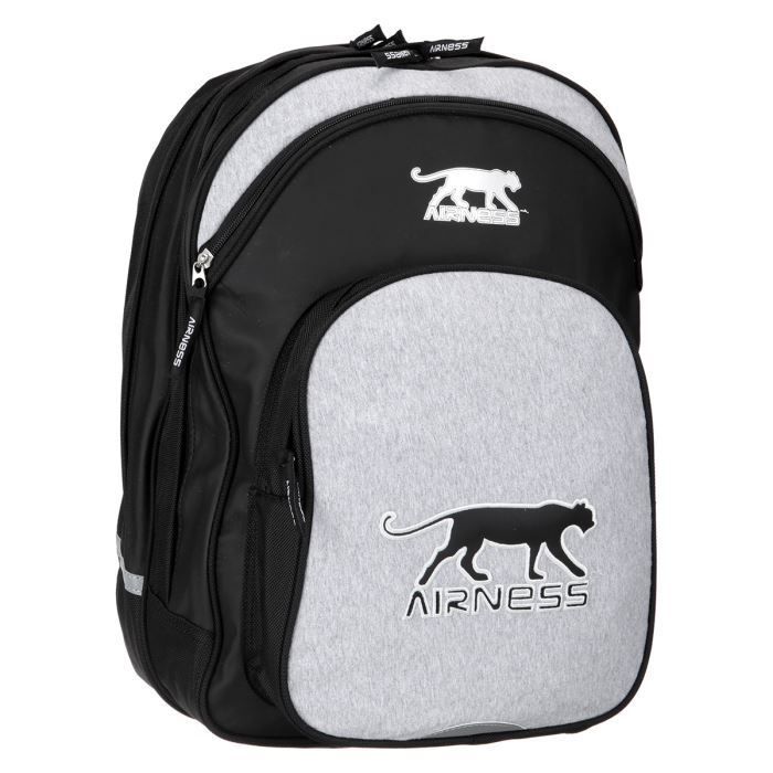 AIRNESS Sac à Dos Borne Scolaire à Roulettes - 2 Compartiments ...