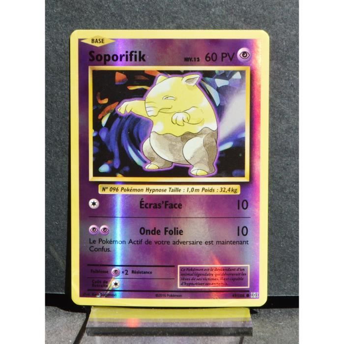 Carte Pokémon 49-108 Soporifik Niv.12 60 PV - REVERSE XY - Évolutions ...