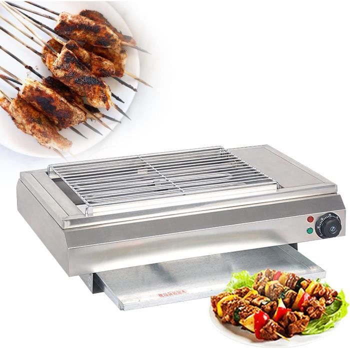 Barbecue Electrique De Table Sans Fumée 3000W, Plaque De Gril Bbq Électrique Pour Balcon, Grill ...