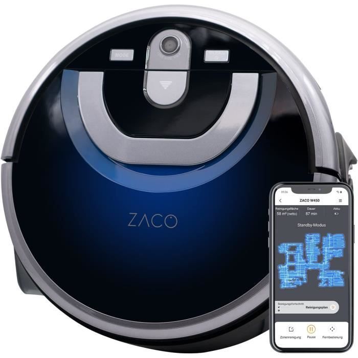 W450 Robot Laveur De Sols Connecté Avec App, Alexa Et Télécommande ...