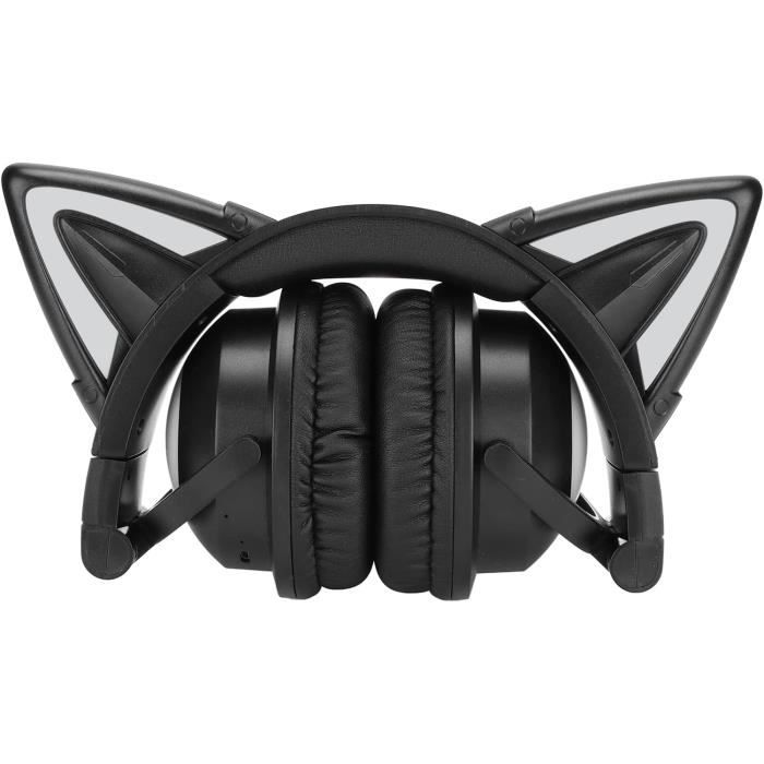 Fanxing Écouteurs D'Oreille De Chat, Casque Stéréo Sans Fil Bluetooth 5 ...