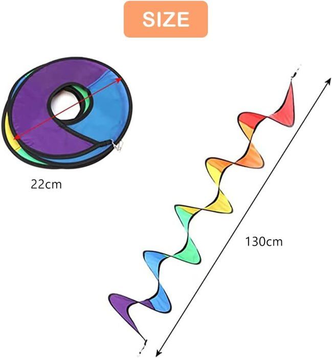Girouette Spirale,Girouette De Camping,2 PCS Wind Twister Suspendu ...