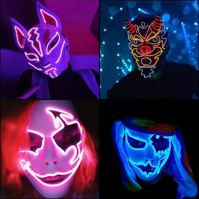 Guirlande lumineuse,masque d'horreur d'halloween, offres spéciales ...
