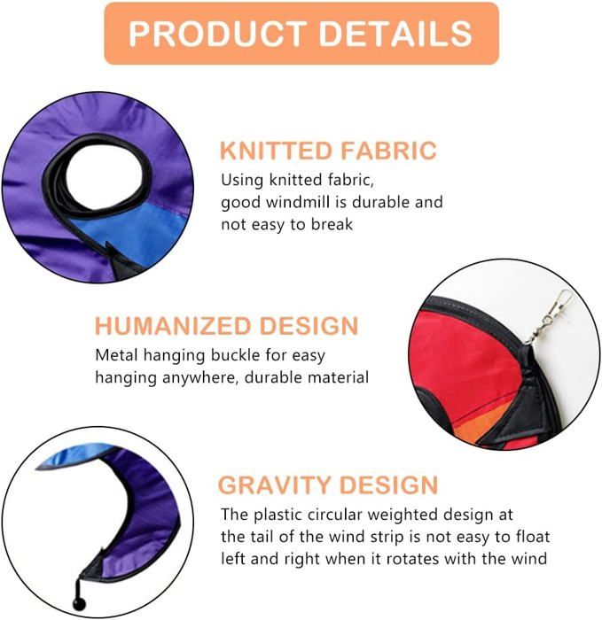 Girouette Spirale,Girouette De Camping,2 PCS Wind Twister Suspendu ...