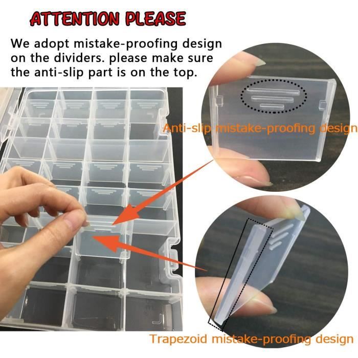 Boite Rangement Plastique Compartiment, Boite Compartiment, Petite ...