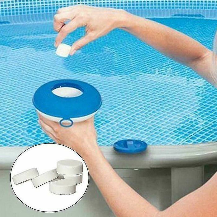 Pastilles de chlore pour piscine - 50 comprims - Anti-algues, eau ...