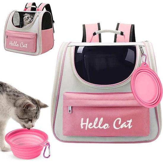 Sac À Dos Pliable Pour Animal De Compagnie - Avec Gamelle De Voyage ...