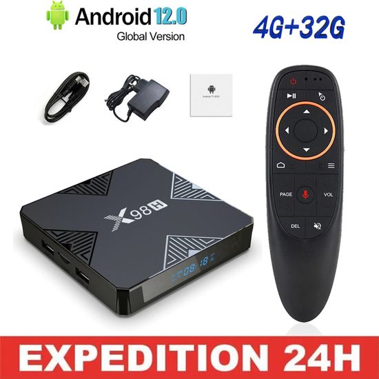 Android TV Box Android 13 Smart TV Box 4Go RAM 32Go ROM RK3528 4K 10 ...