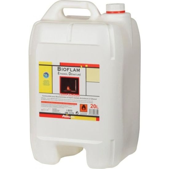 Ethanol Dénaturé Bioflam 20L - Allumes feux - Cdiscount Au quotidien