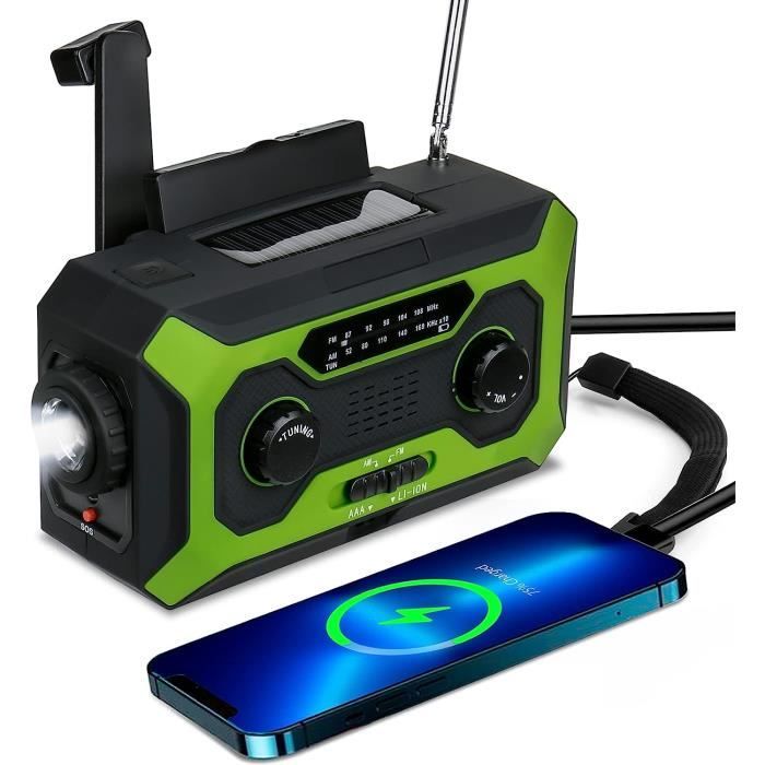 Radio Solaire Portable Usb - Radio De Secours - Radio Am-Fm ...