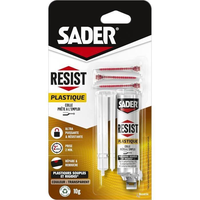 Resist Plastique – Colle Bi-Composants Plastique – Colle de Réparation ...