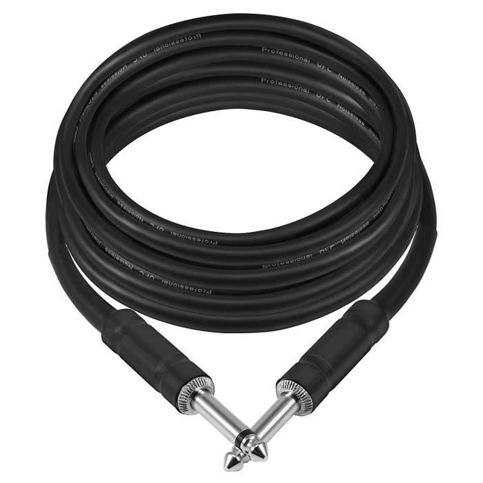 Câble de guitare électrique de 3 m, cordon d'ampli de guitare pour ...