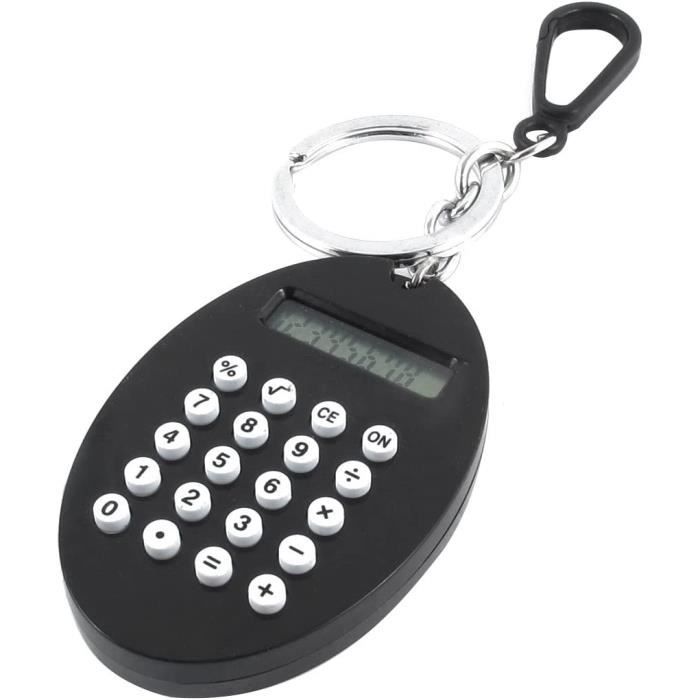 Forme ovale en plastique 8 chiffres LCD Affichage mini Calculatrice de ...