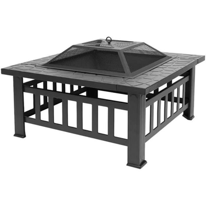 32 Pouces Brasero Exterieur BBQ 3 en 1,Brasero De Jardin,Extérieur ...