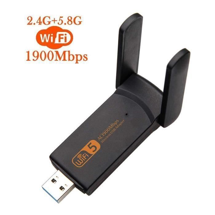Couleur 1900 Mbps Sans Fil USB Dongle Wifi Carte Réseau USB WiFi Adapteure USB LAN Ethernet BI ...